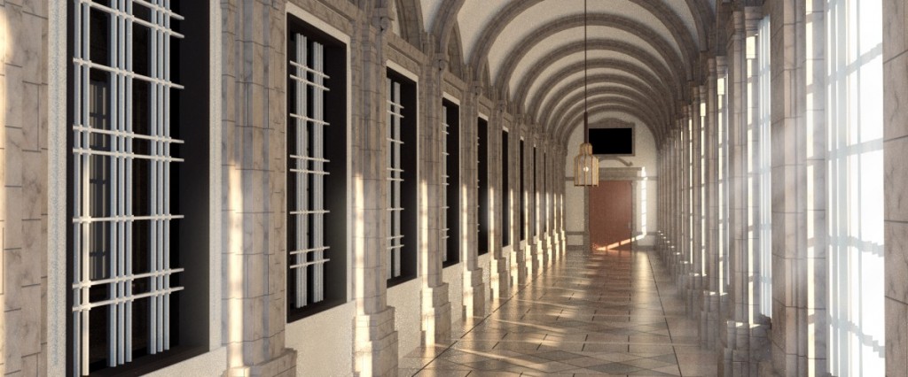3D Hallway for Daz studio & Poser